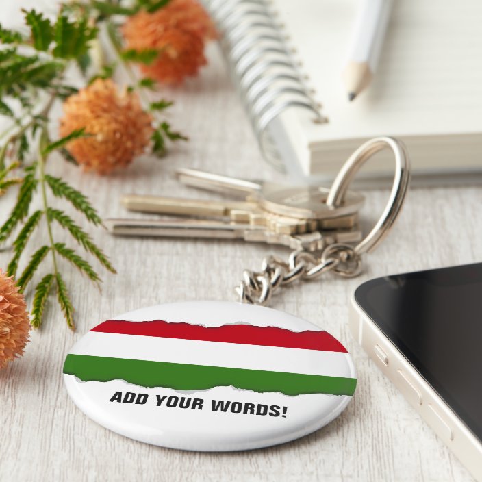 Hungary Flag Keychain | Zazzle.com