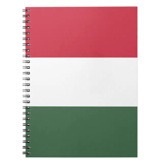 Hungary flag notebook | Zazzle