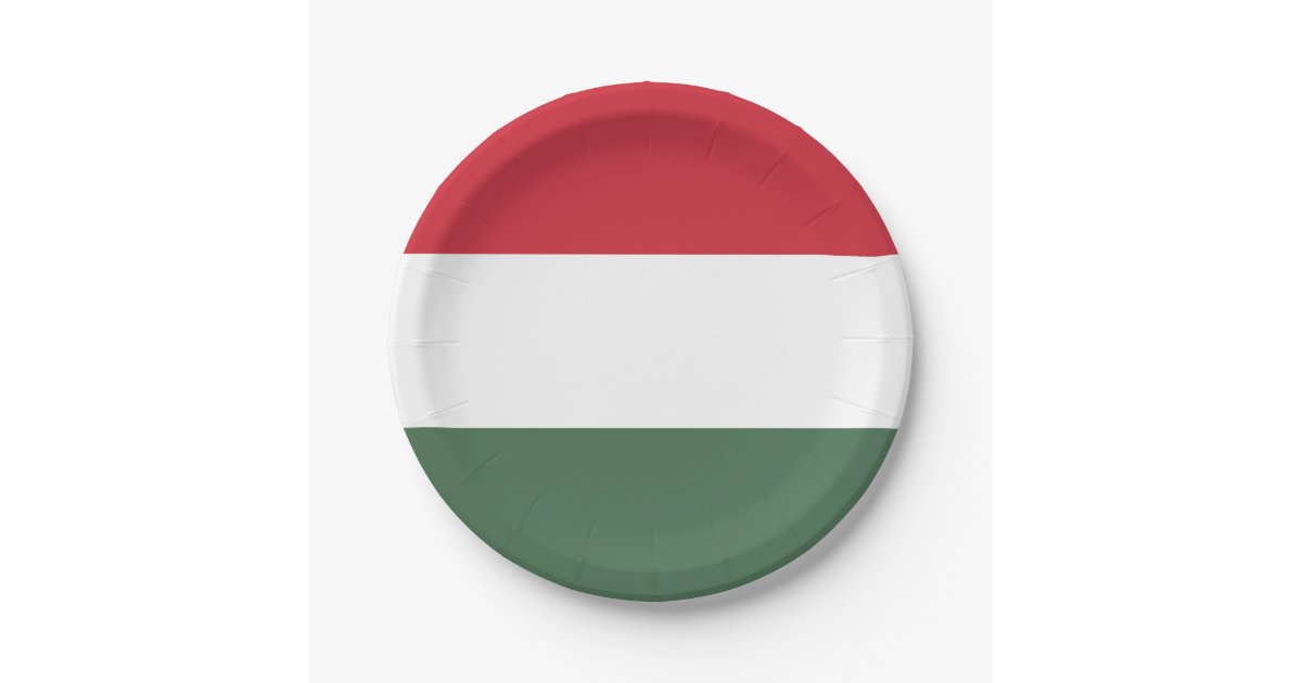 Hungary Flag Paper Plates | Zazzle