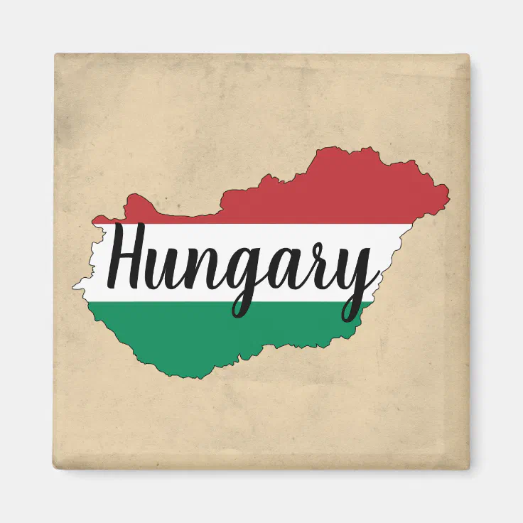 Hungary Flag Silhouette Magnet | Zazzle