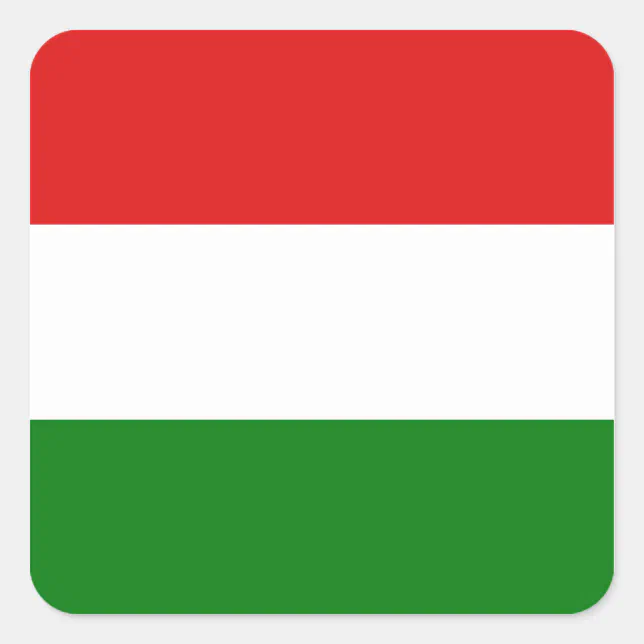Hungary Flag Sticker | Zazzle