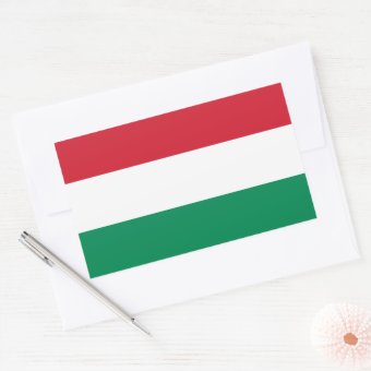 Hungary Flag Stickers* Rectangular Sticker | Zazzle