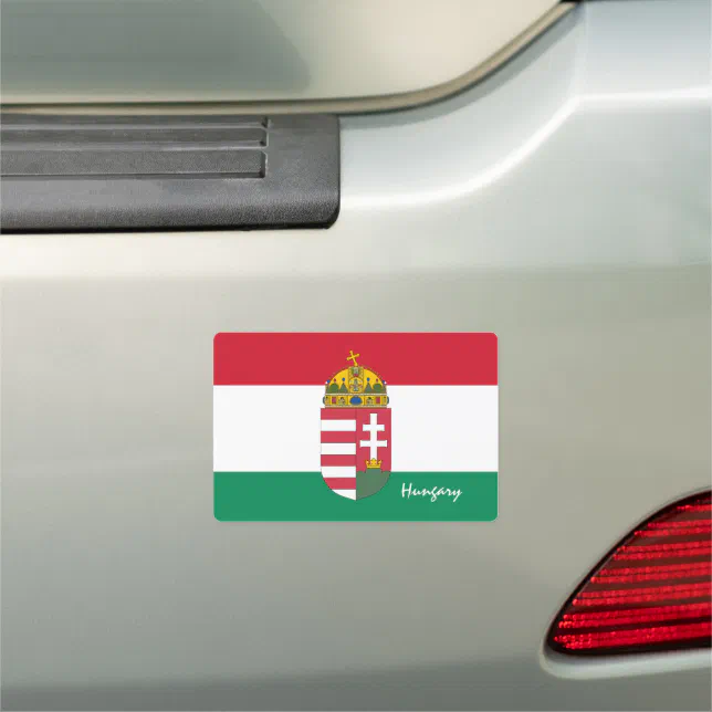 Hungary & Hungarian Flag /car travel sticker Car Magnet | Zazzle