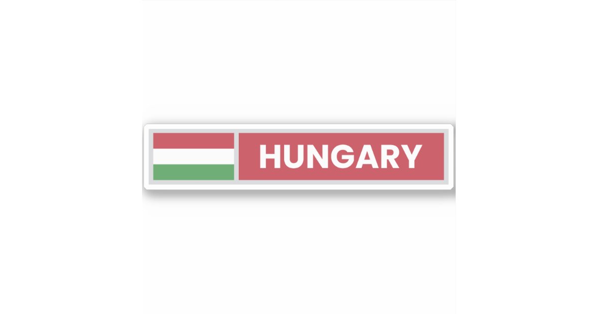 Hungary National Flag Sticker | Zazzle