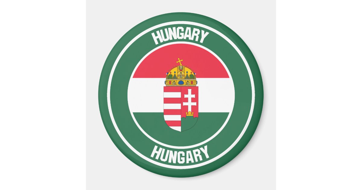 Hungary Round Emblem Magnet | Zazzle