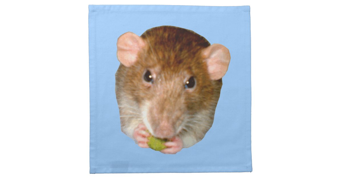 Hungry Rat Napkin | Zazzle.com