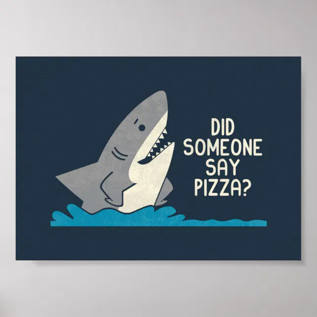 Hungry Shark Poster | Zazzle