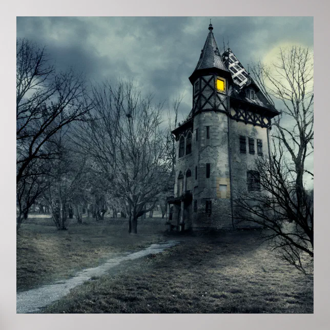 Hunted house poster | Zazzle