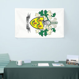 Hunter Family Crest Coat of Arms Banner | Zazzle