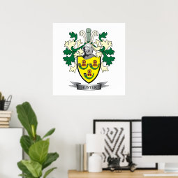 Hunter Family Crest Coat of Arms Poster | Zazzle