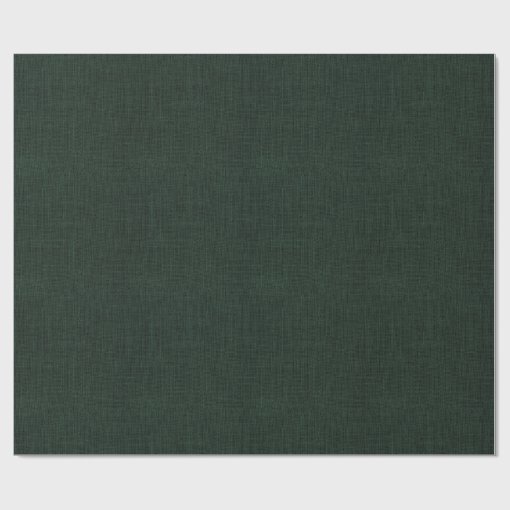 Hunter Green Burlap Texture Wrapping Paper | Zazzle