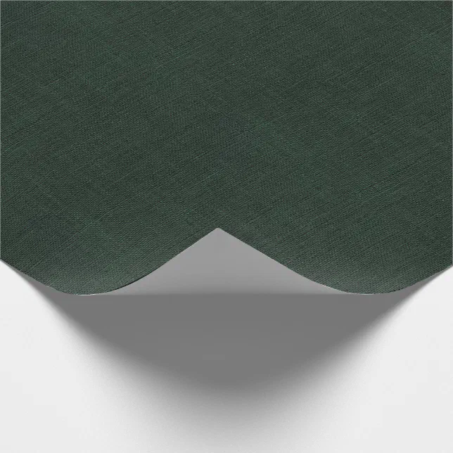 Hunter Green Burlap Texture Wrapping Paper | Zazzle