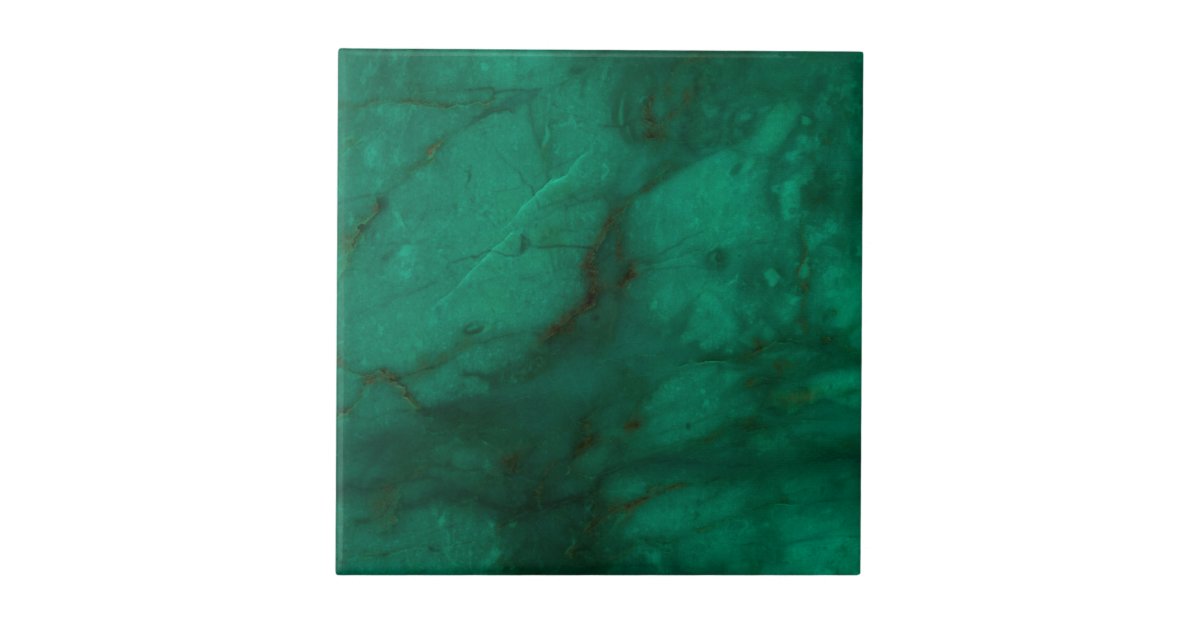 Hunter Green Marble Tile | Zazzle