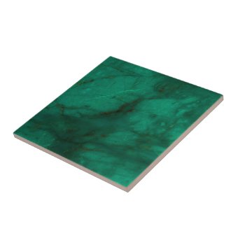 Hunter Green Marble Tile | Zazzle