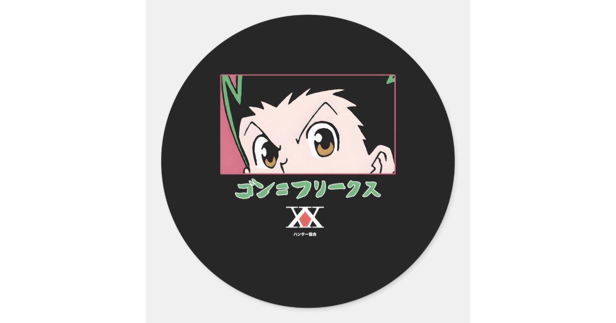 Hunter X Hunter Gon Freecss Eyes Classic Round Sticker | Zazzle