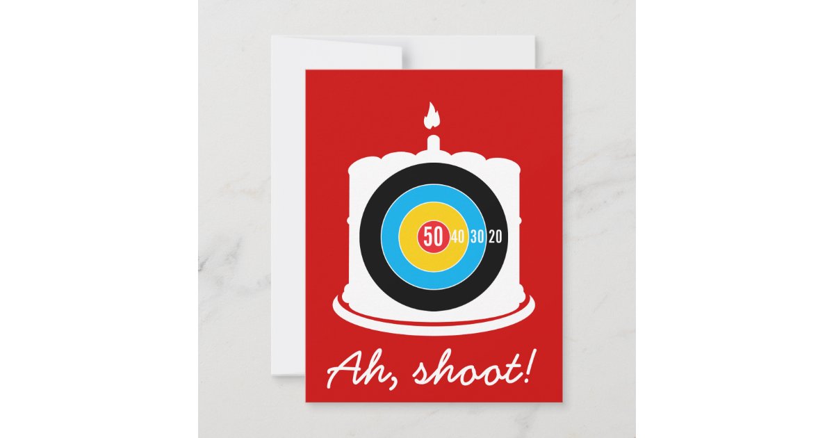 Hunter's 50th Birthday Target Invitation | Zazzle