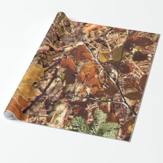 Hunter's Fall Nature Camo Camouflage Painting Wrapping Paper | Zazzle.com