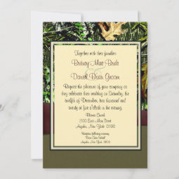 Hunting Camo Wedding Invitations | Zazzle