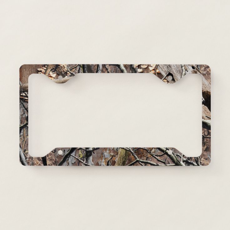 Hunting Camouflage Pattern 8 License Plate Frame | Zazzle