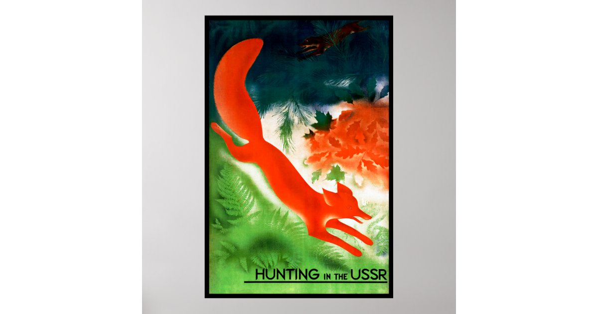 Hunting in the USSR Poster | Zazzle