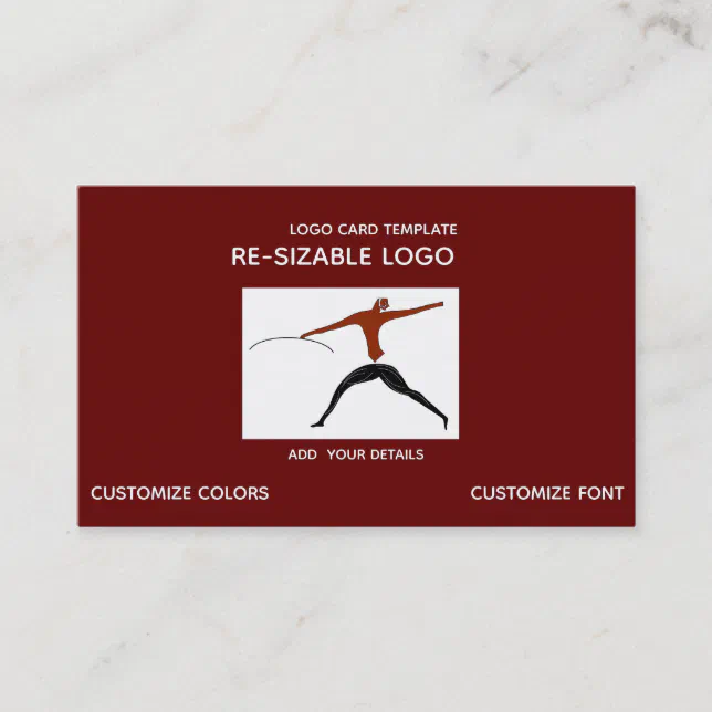 Hunting Logo Warrior Hunter Business Card | Zazzle