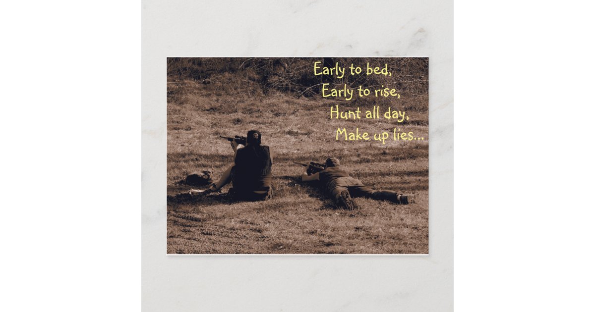 Hunting Postcard | Zazzle
