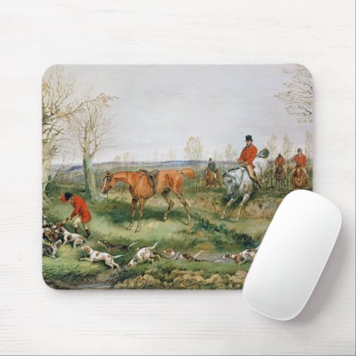 Hunting Scene Mouse Pad | Zazzle
