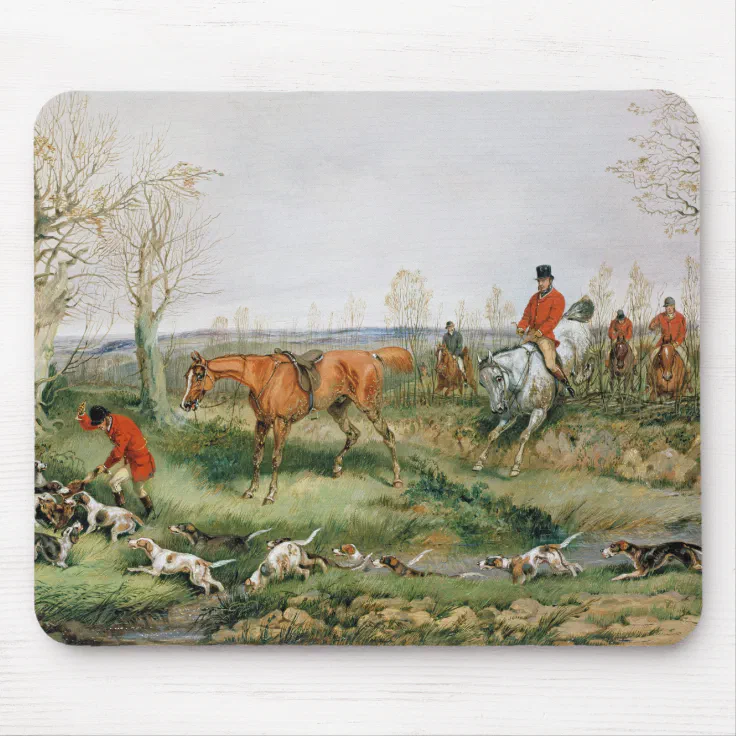 Hunting Scene Mouse Pad | Zazzle