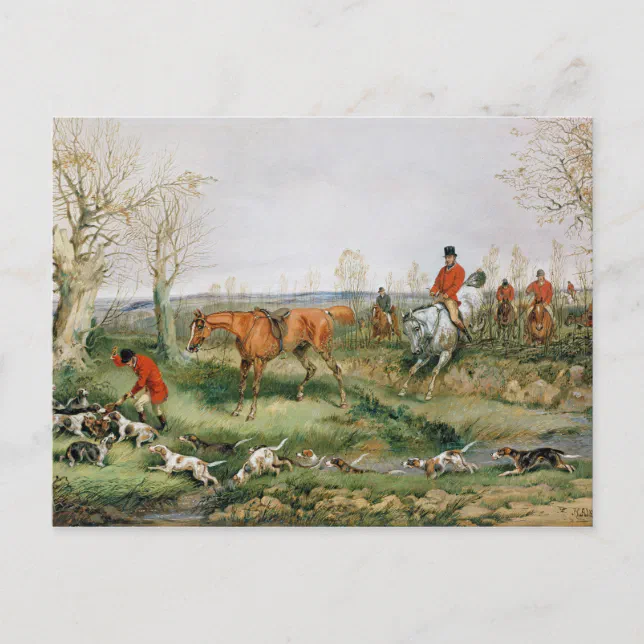 Hunting Scene Postcard | Zazzle