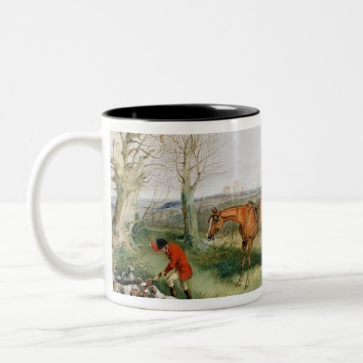 Hunting Scene Two-Tone Coffee Mug | Zazzle