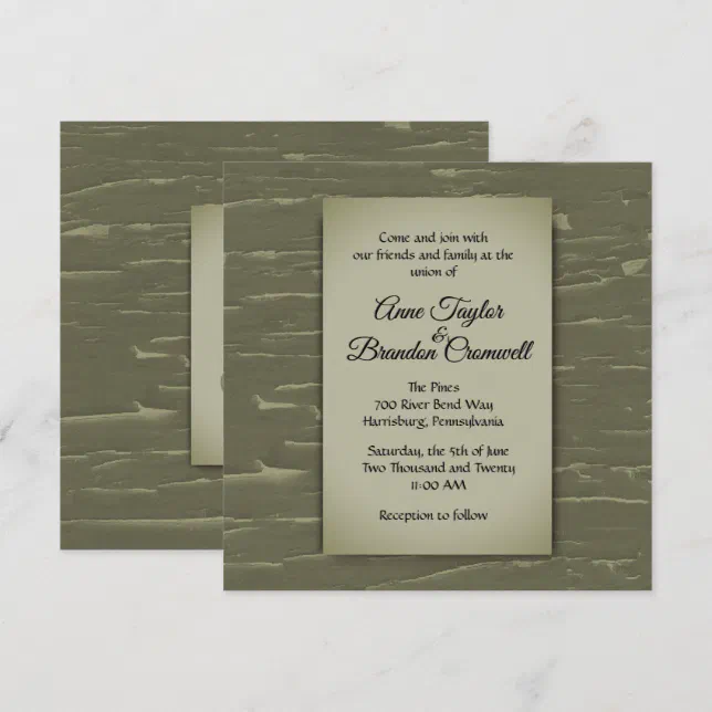 Hunting Theme Wedding Invitation | Zazzle