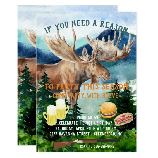 Hunting Themed Party Invitation | Zazzle.com