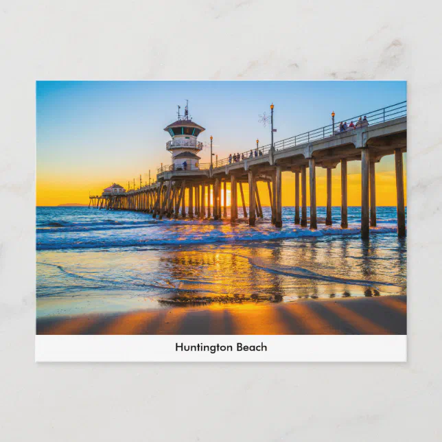 Huntington Beach Pier Postcard | Zazzle