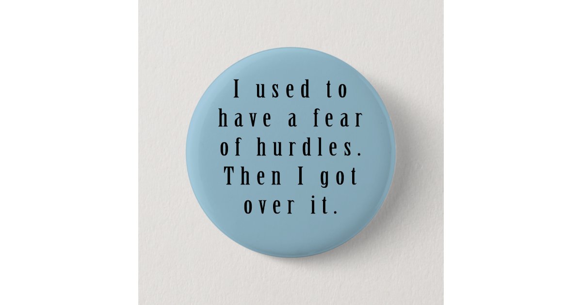 Hurdles Pun Pin | Zazzle