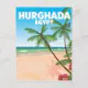 Hurghada Egypt travel poster Postcard | Zazzle