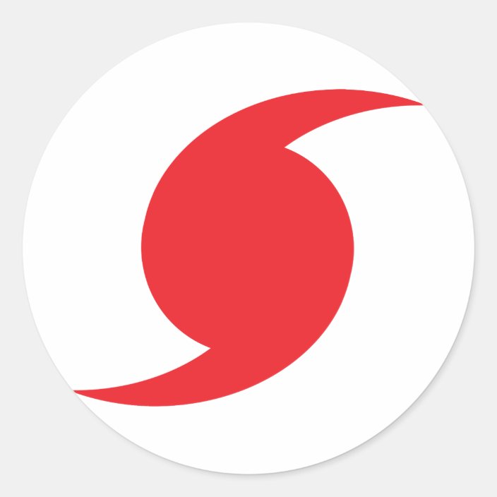 Hurricane Classic Round Sticker | Zazzle.com