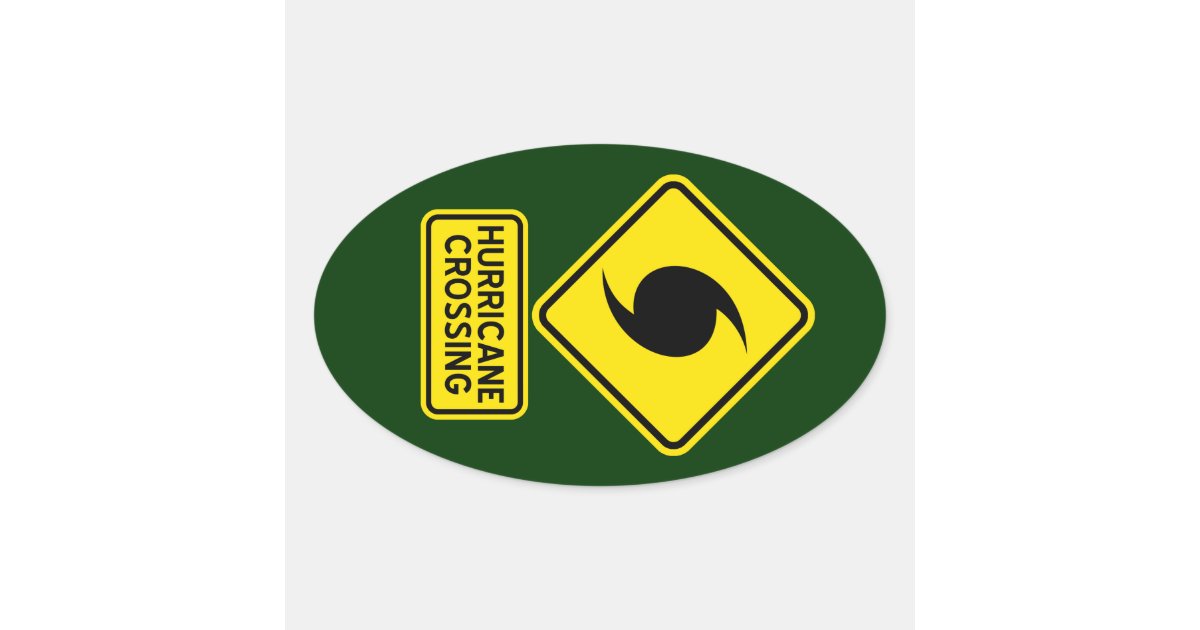 Hurricane Crossing Sticker | Zazzle