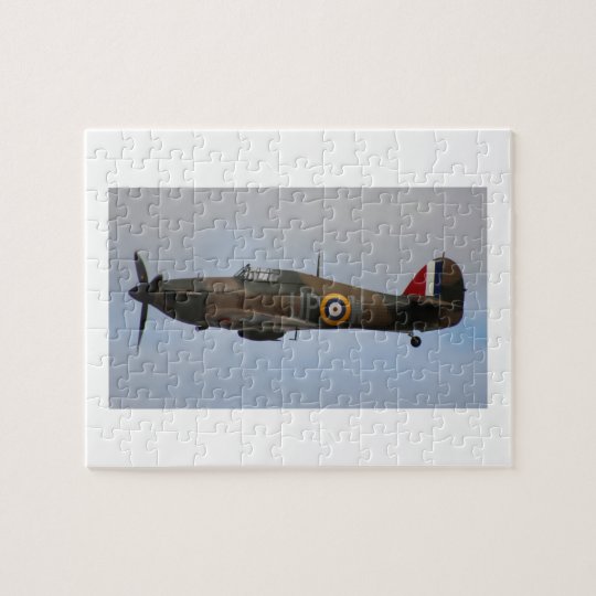 Hurricane Fighter aircraft WWII military plane Jigsaw Puzzle | Zazzle.com