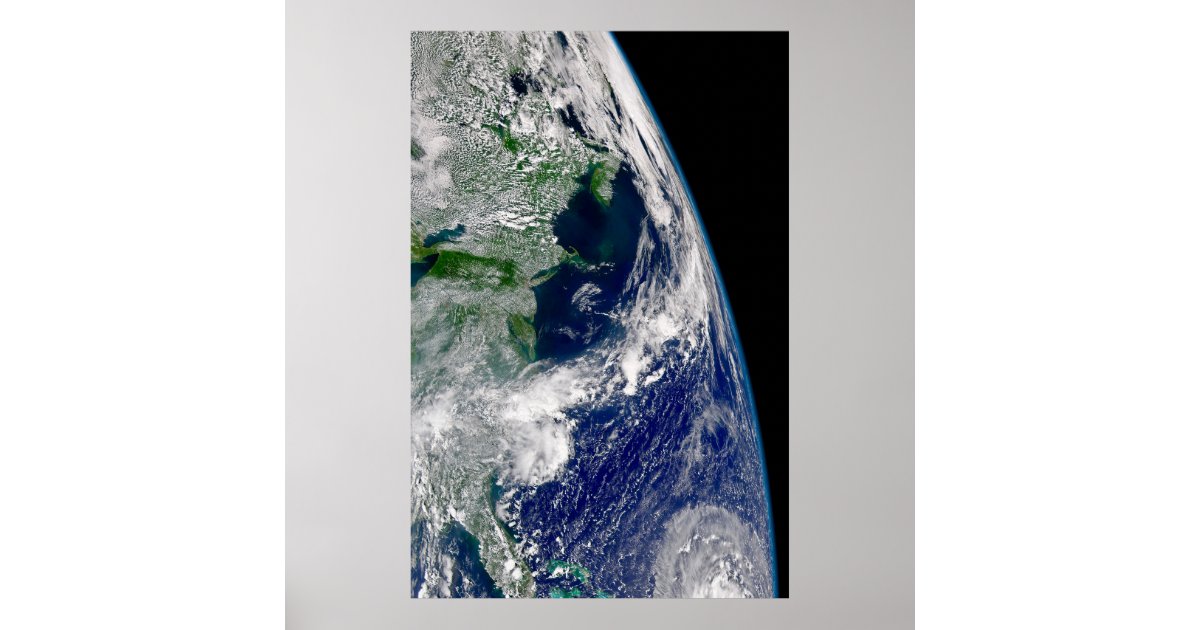 Hurricane Frances On A Partial Earth. Poster | Zazzle