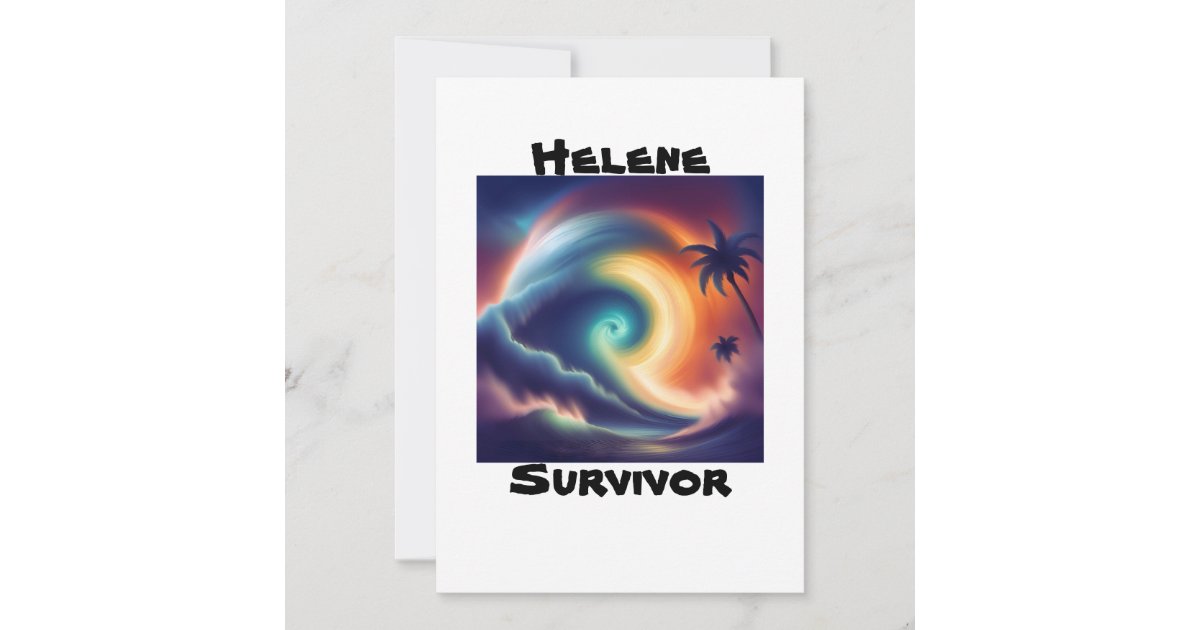 Hurricane Helene Survivor Florida Storm Invitation | Zazzle