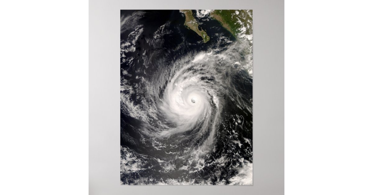 Hurricane Norbert off Mexico Poster | Zazzle