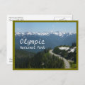 Hurricane Ridge (Olympic N.P.) with text Postcard | Zazzle