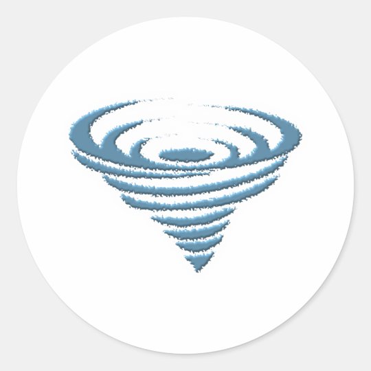 Hurricane Tornado Classic Round Sticker | Zazzle.com