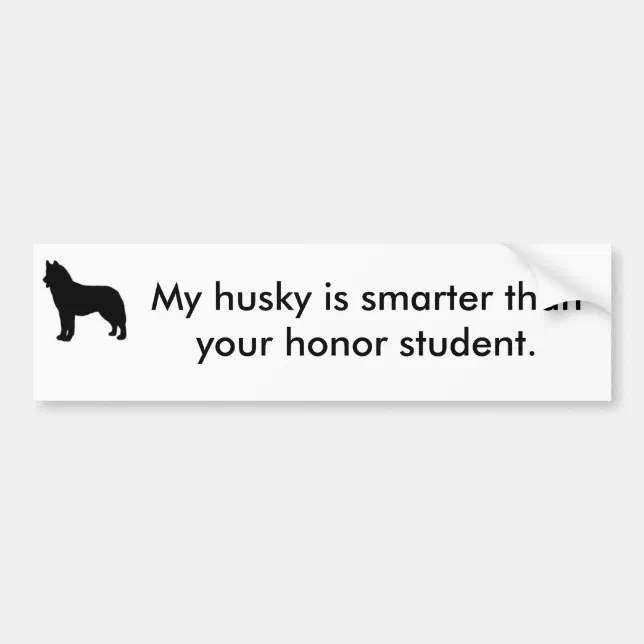 Husky bumper sticker | Zazzle