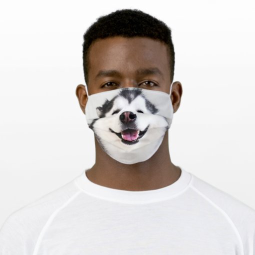 Husky Dog Adult Cloth Face Mask | Zazzle