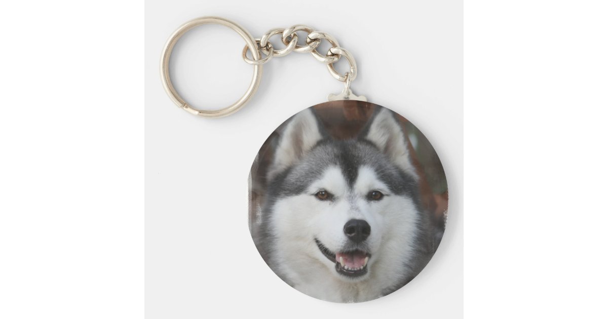 Husky Dog Keychain | Zazzle.com
