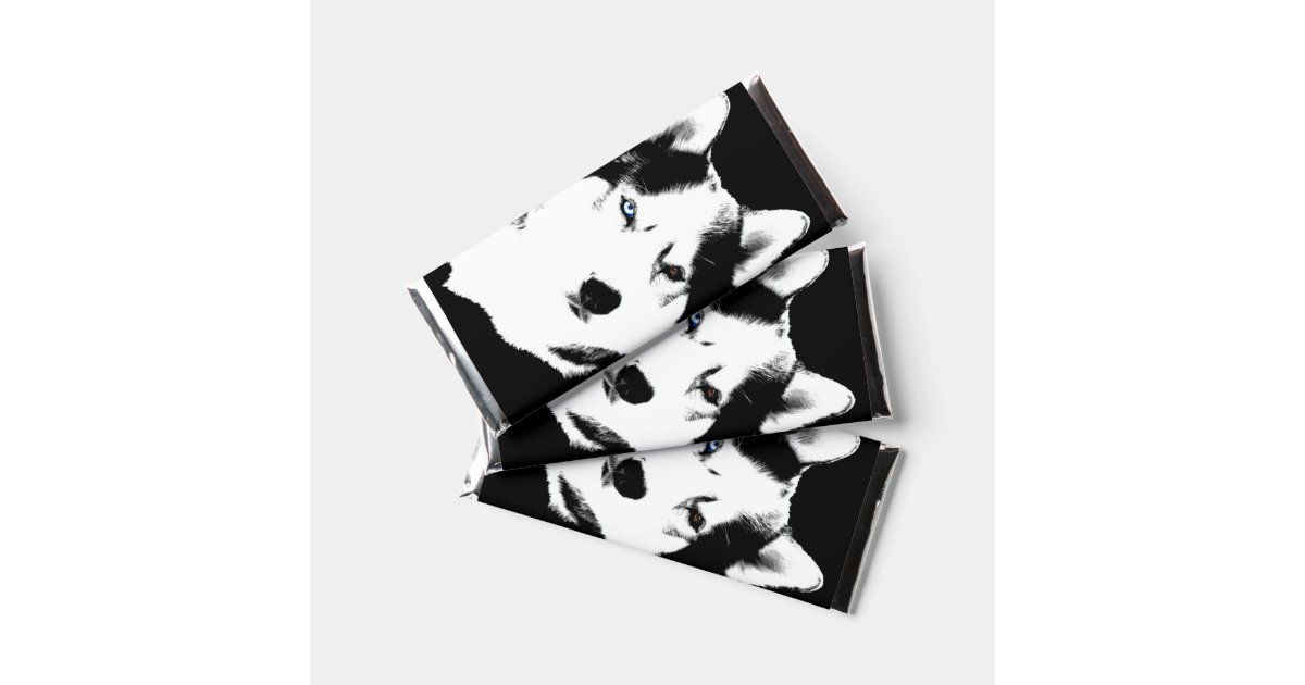 Husky Eyes Chocolate Personalized Hershey Bar Favors | Zazzle