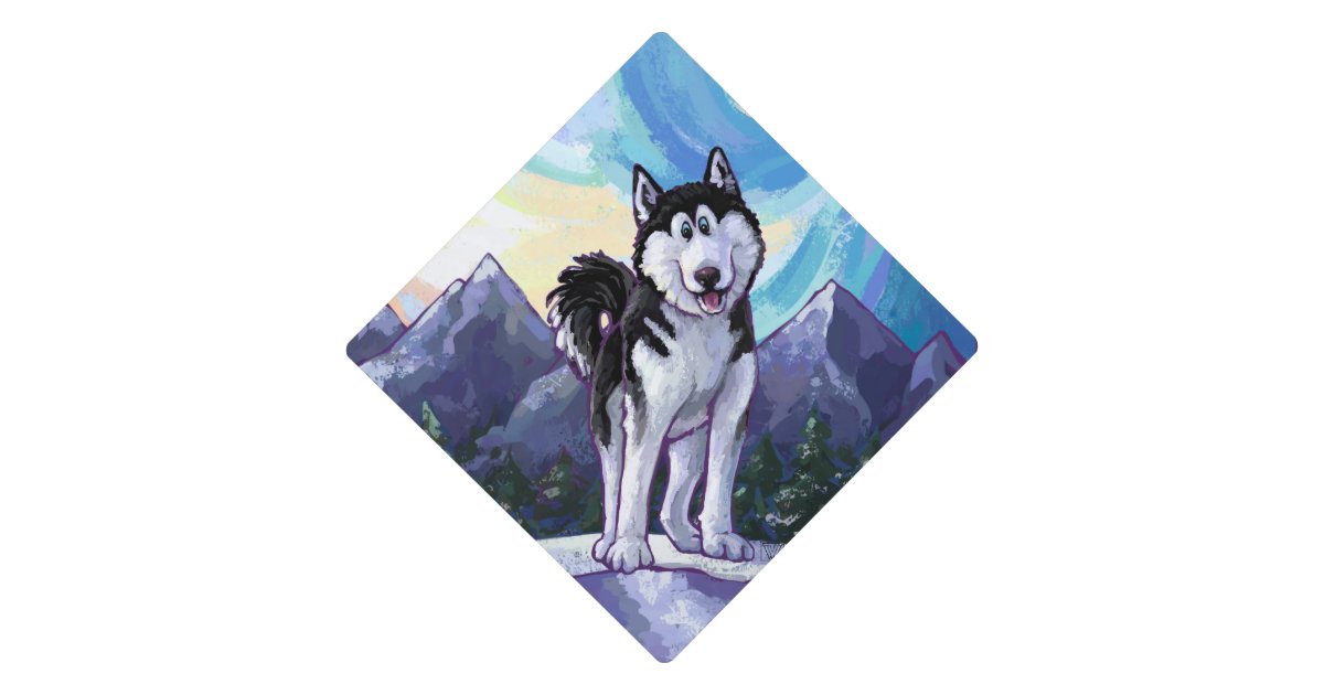 Husky Gifts & Accessories Graduation Cap Topper | Zazzle Husky Gifts & Accessories Graduation Cap Topper | Zazzle