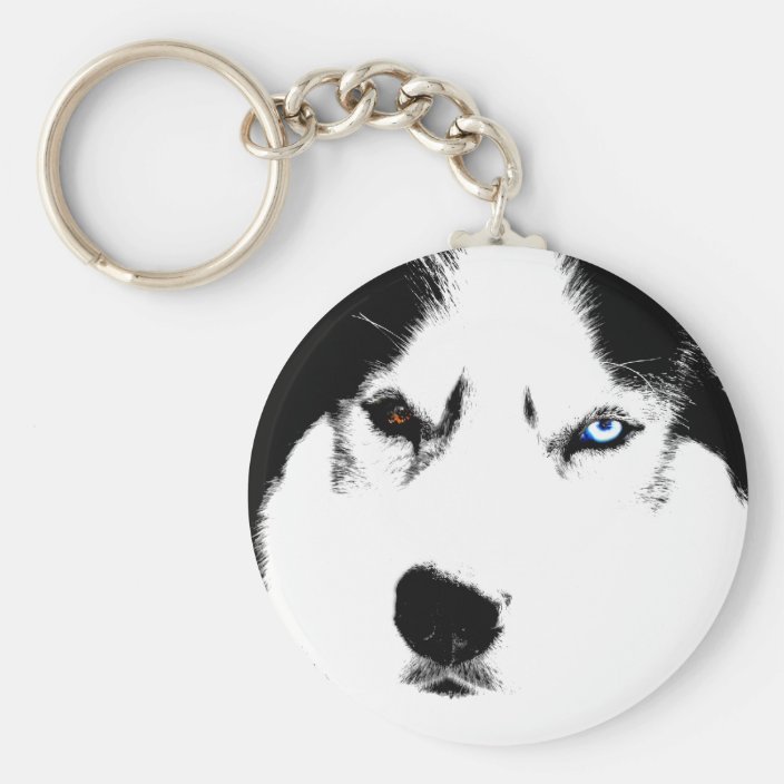 Husky Keychain Siberian Husky Malamute Gifts | Zazzle.com