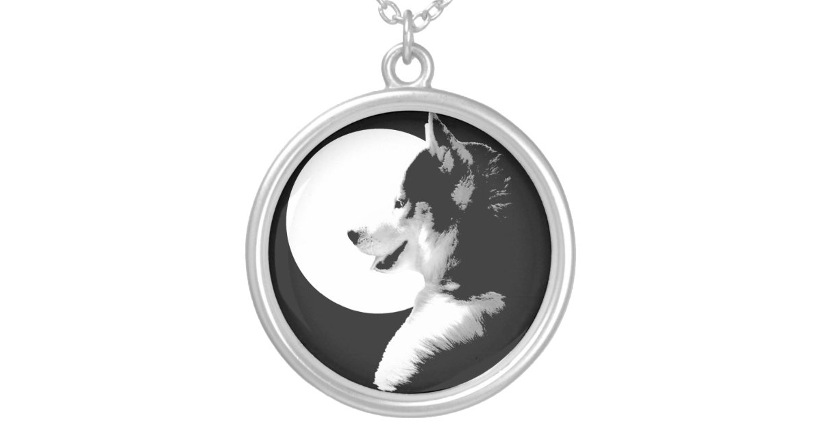 Husky Necklace Siberian Husky Malamute Necklaces | Zazzle